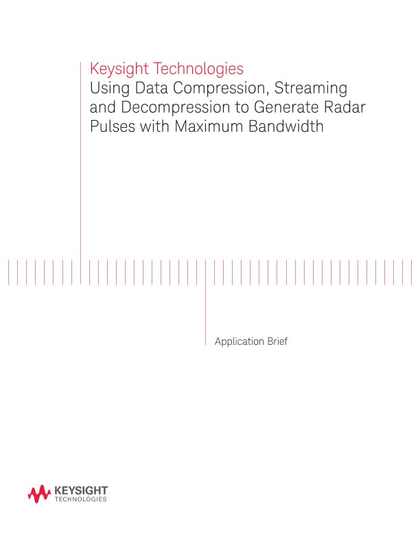 Data-Compression Methods to Generate Radar Pulse PDF Asset Page | Keysight